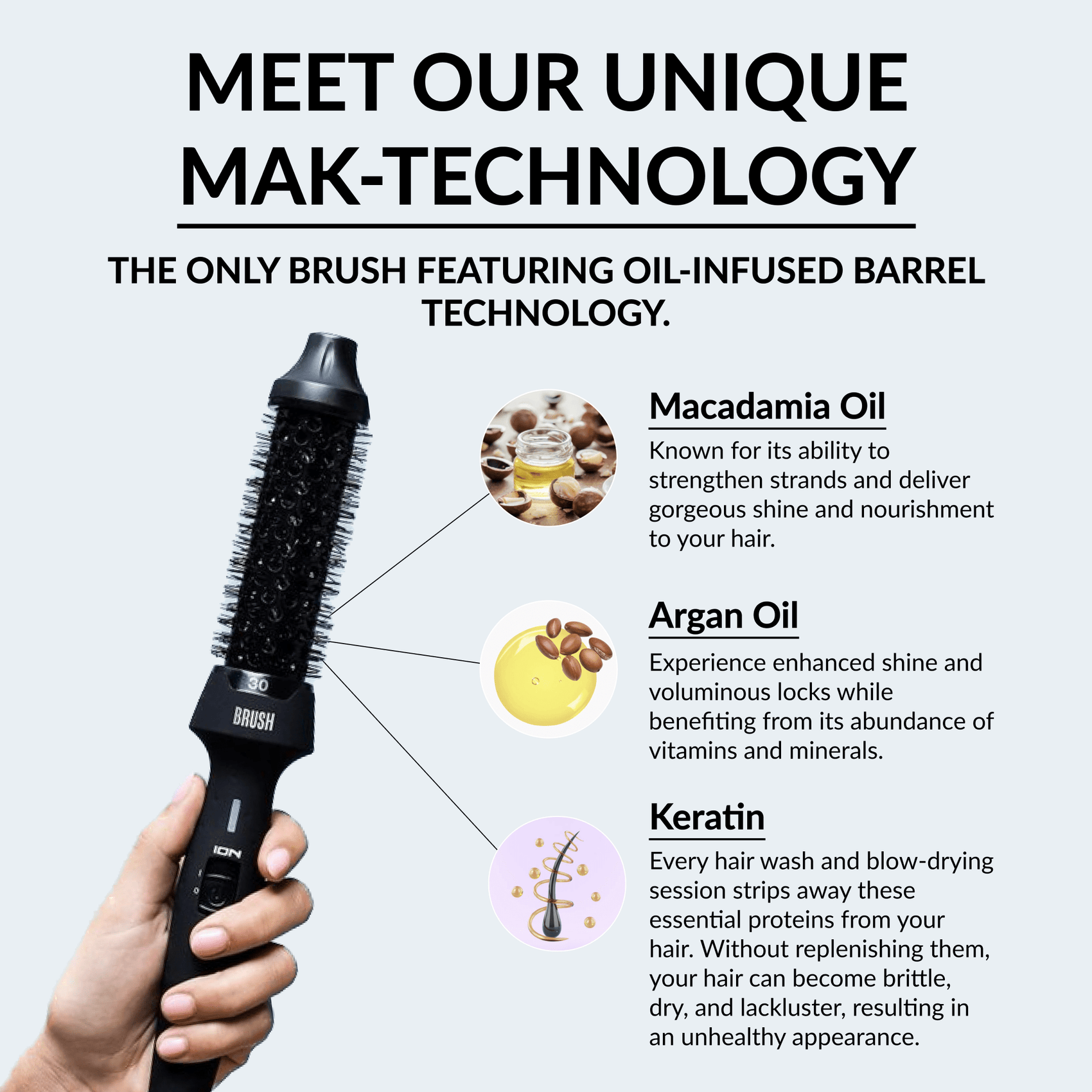 BRUSH 30/40 Thermal Brush for Effortless Hair Styling